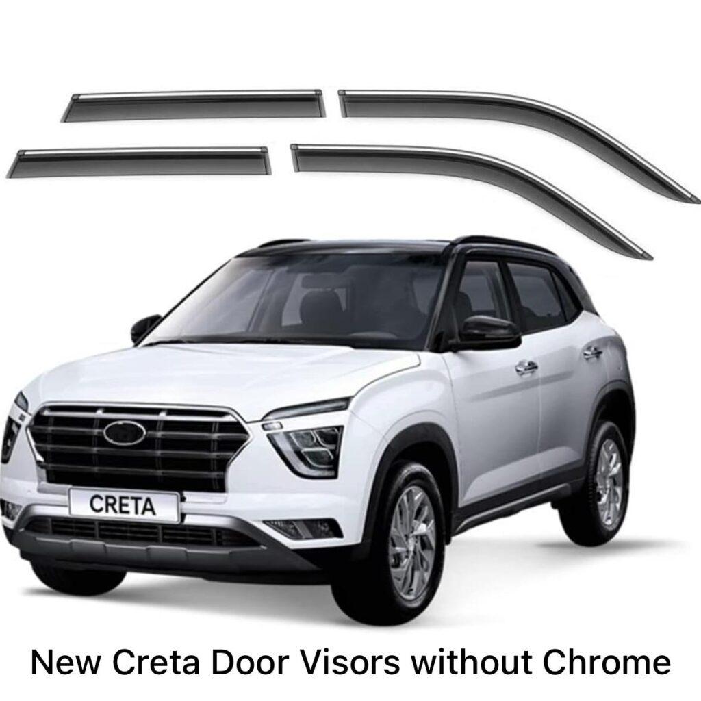 Hyundai Creta New Model Door Rain Visor – Withour Chrome – Fame of Cars